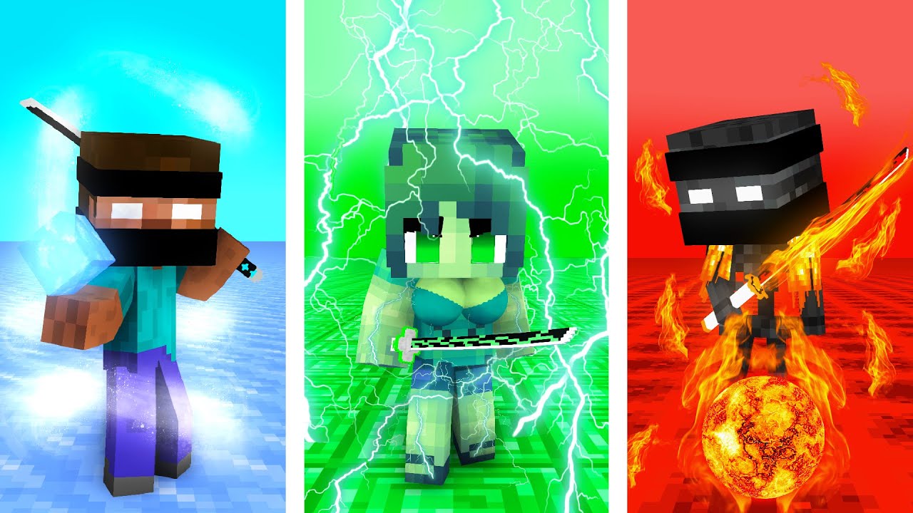 Monster School : ZOMBIE GIRL GOT ELEMENTAL POWER - Minecraft Animation ...