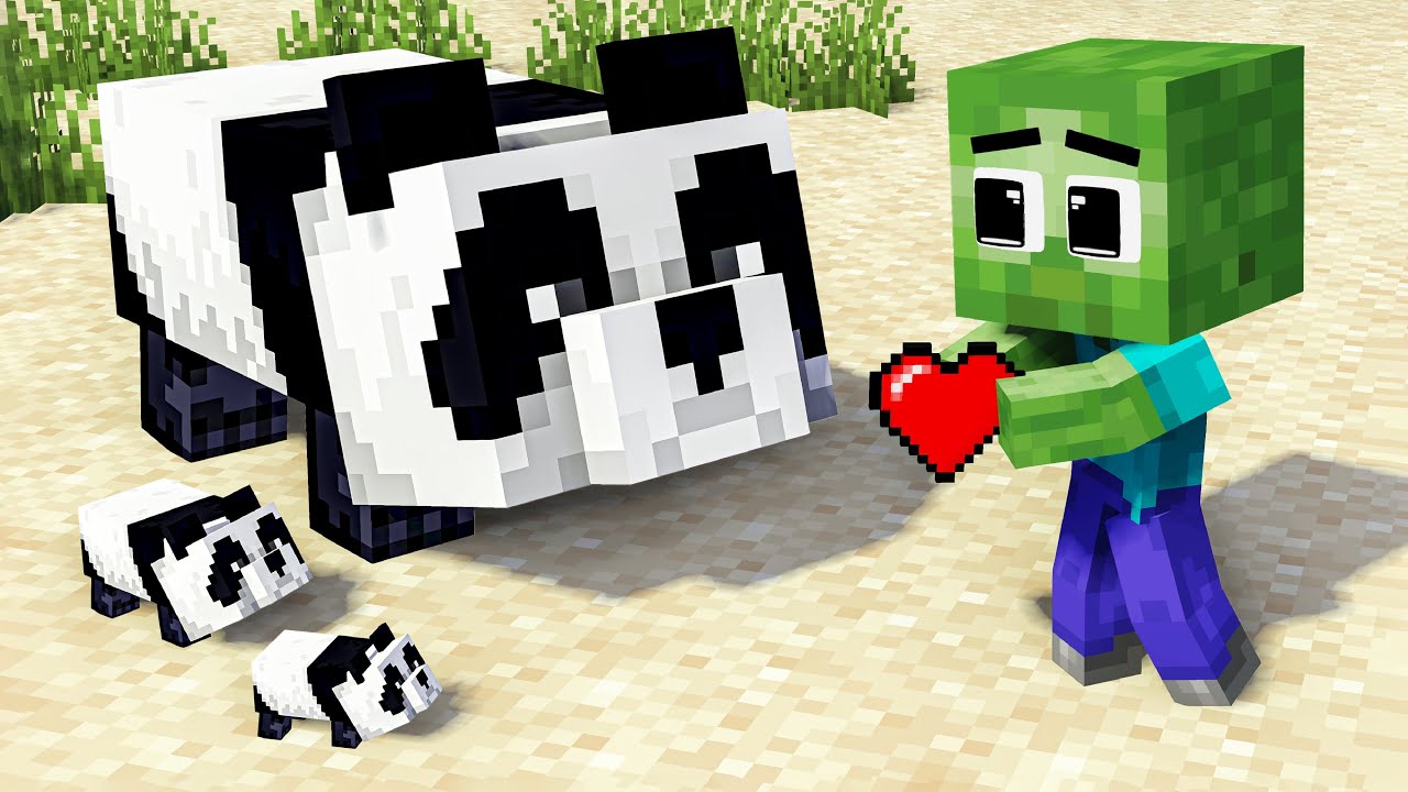 Monster school : Baby Zombie and Baby Panda - Sad Story - Minecraft ...