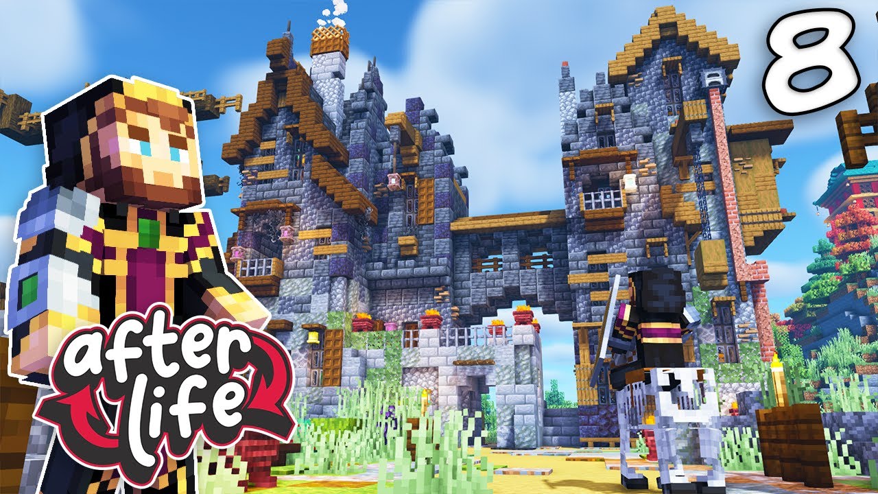 THE BASE IS GROWING!!! - Ep. 8 - Afterlife Minecraft SMP - Minecraft videos