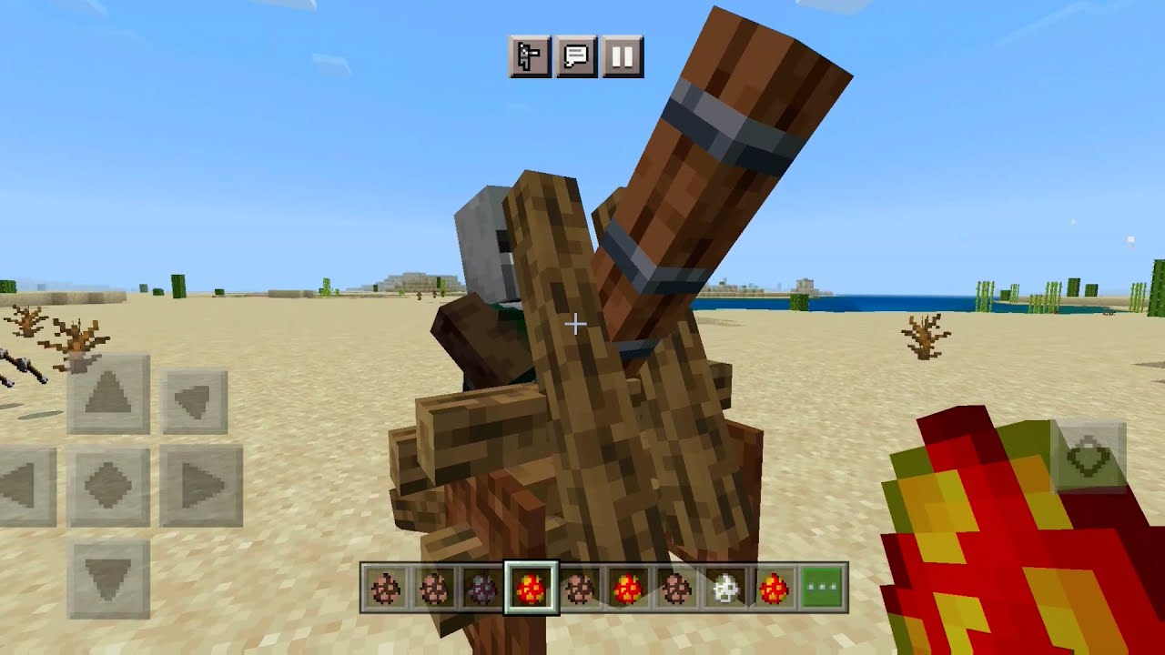The Battle of Pillager ADDON in Minecraft PE - Minecraft videos