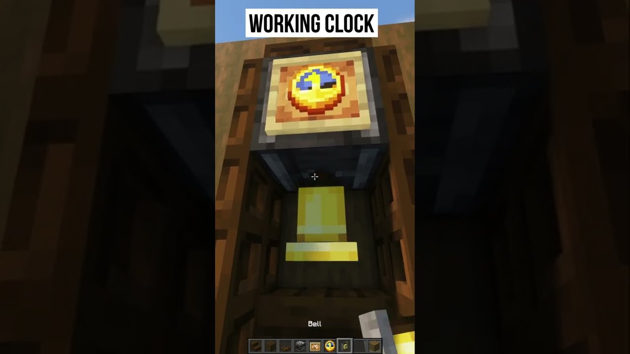 Working Clock Build #shorts #minecraft - Minecraft videos