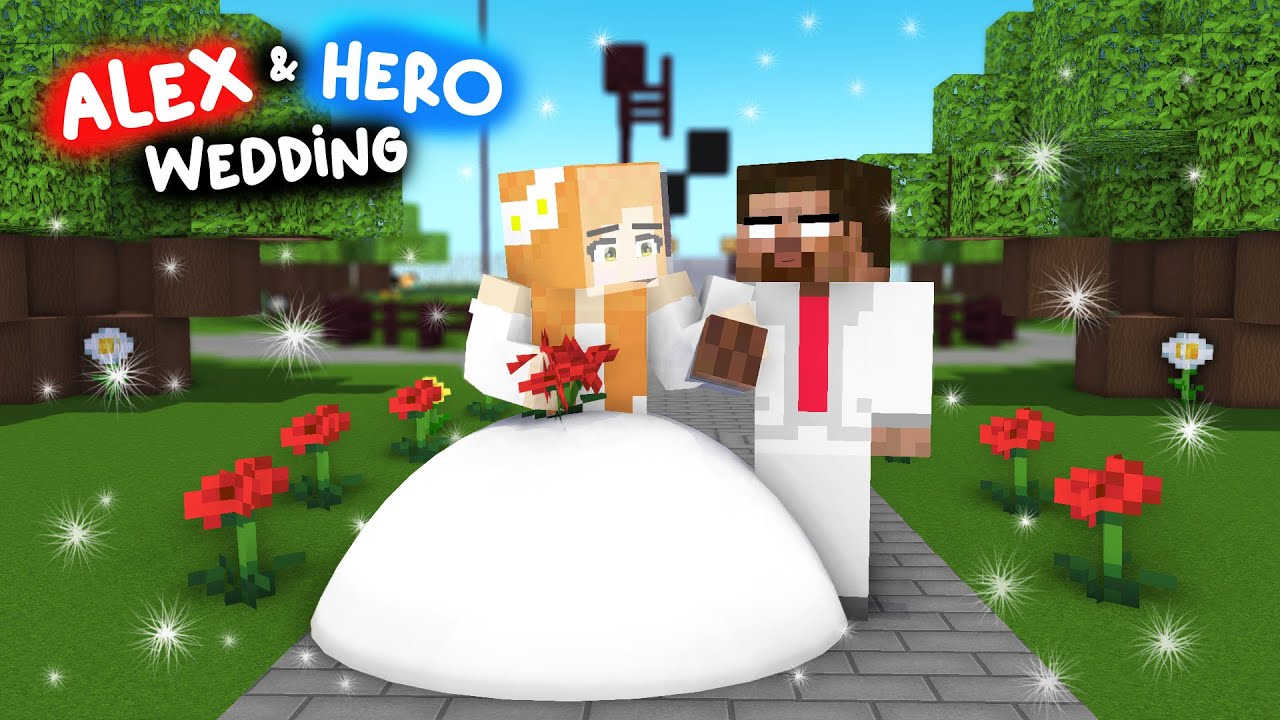 "I DO": ALEX and HEROBRINE'S WEDDING: Minecraft Animation - Minecraft ...