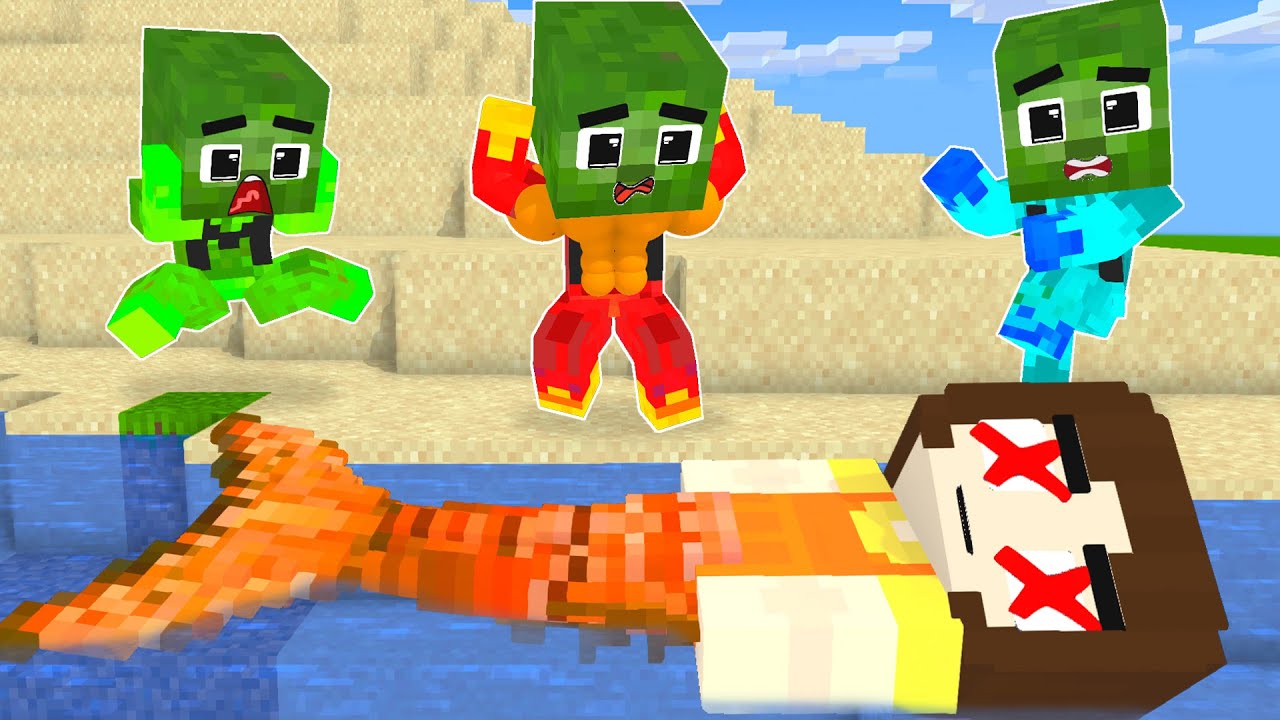 Monster School : Fire Baby Zombie x Squid Game Doll Memarid Story ...