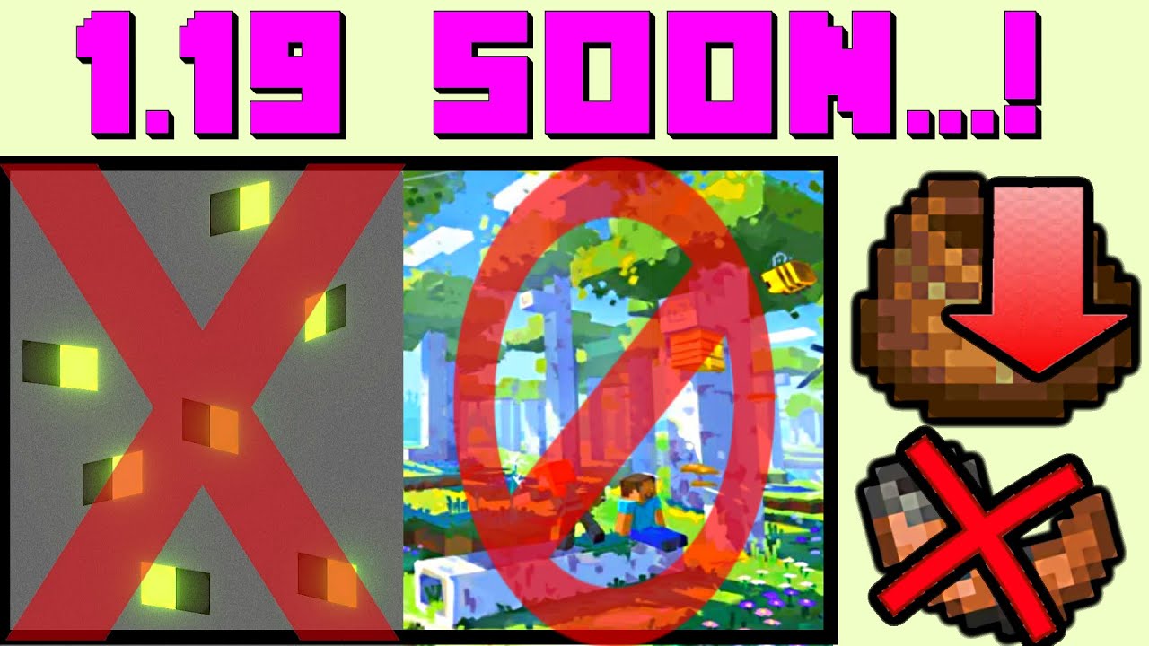 FIRST Pre Release for 1.19 Minecraft! Remove features... - Minecraft videos