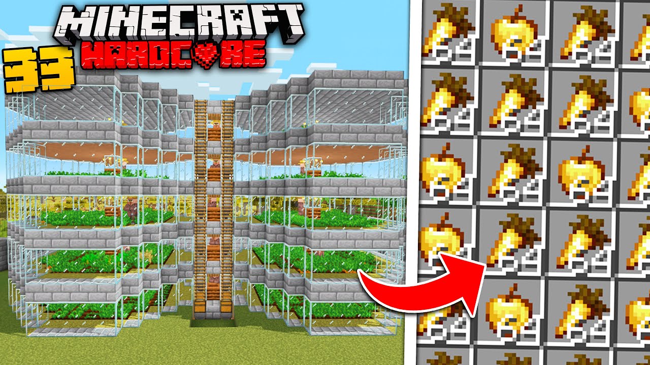 I Built The Best Automatic Food Farm In Minecraft Hardcore! (#33 ...