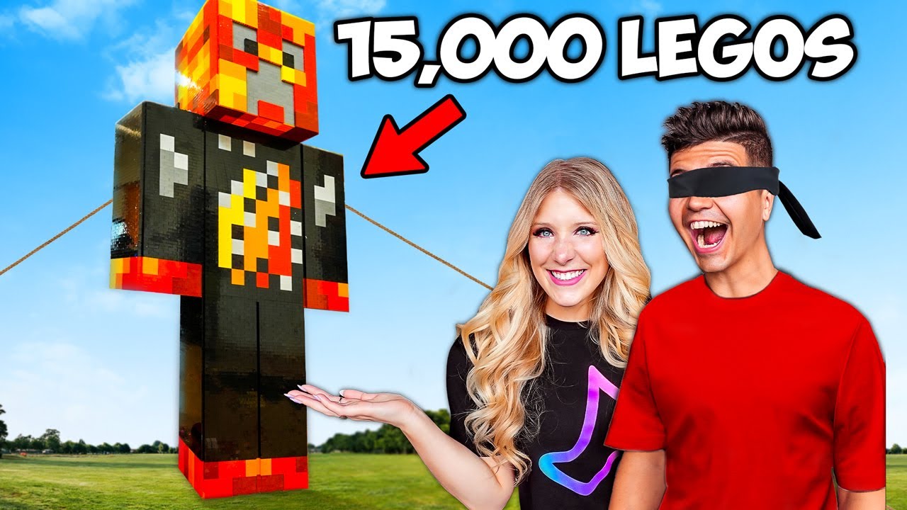 I Surprised Preston with a GIANT Minecraft Statue - Minecraft videos