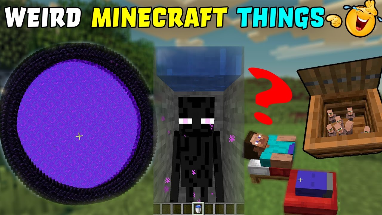 I Tried 10 Weirdest things in Minecraft (Hindi) - Minecraft videos