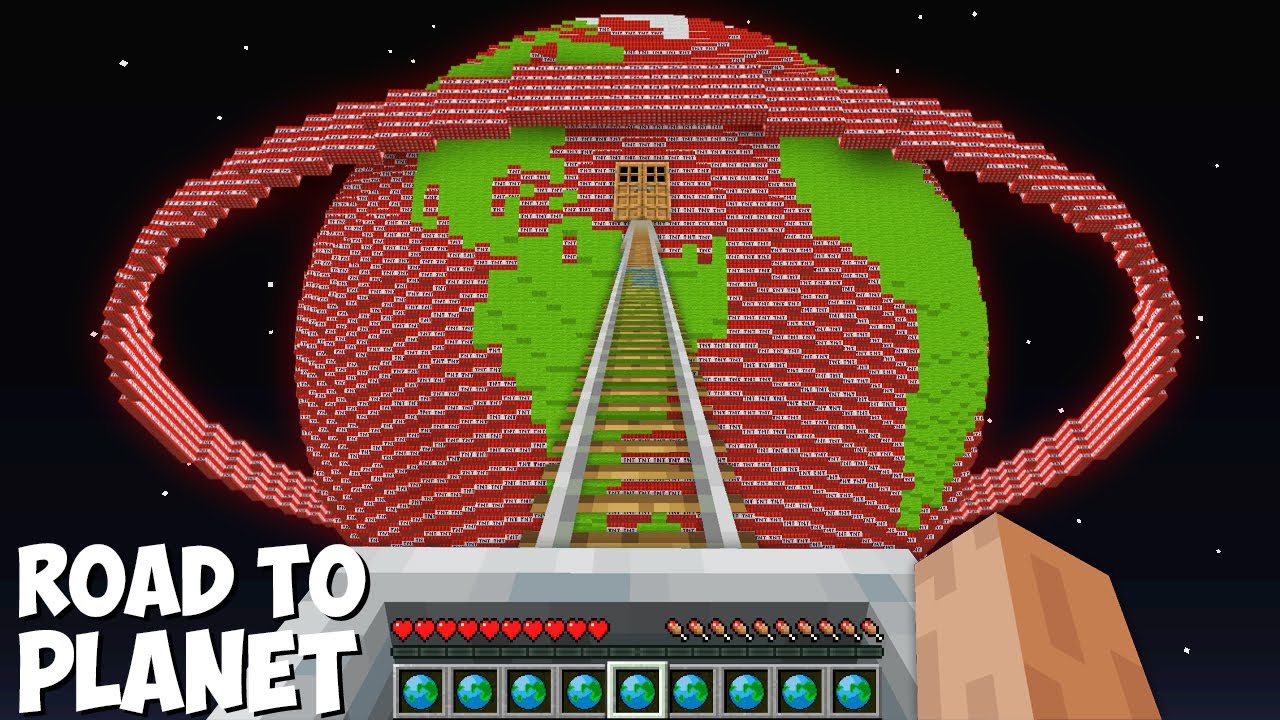 I found SECRET ROAD TO A NEW TNT PLANET in Minecraft ! SECRET PLANET ...