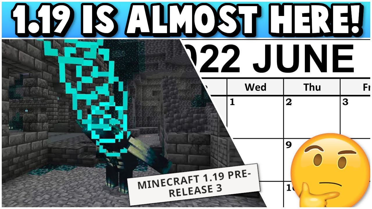 Minecraft 1.19 RELEASE DATE IS NEAR! (Pre-Release 3 & No More Bedrock ...