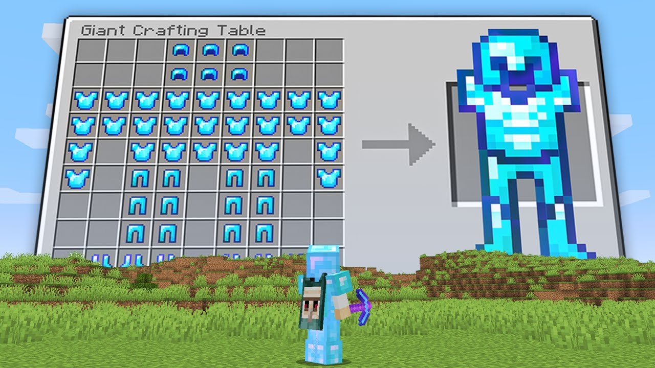 Minecraft, But Crafting Gets BIGGER... - Minecraft videos