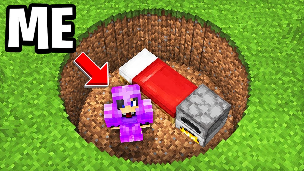 Minecraft, But I Can't Leave This Hole... - Minecraft videos