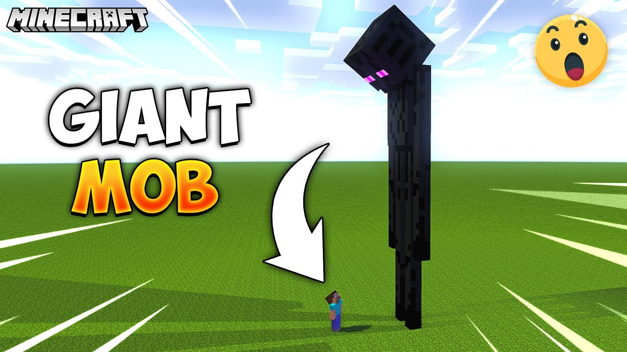 Minecraft But Mobs are GIANT... - Minecraft videos