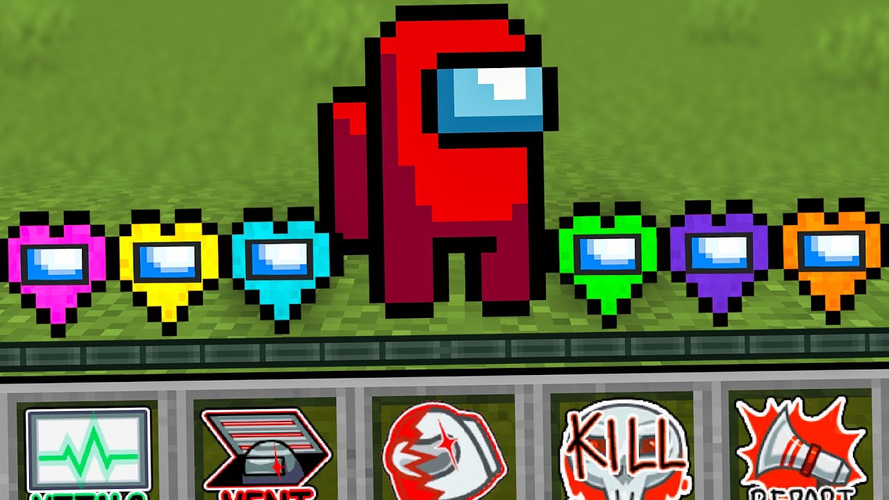 Minecraft, But There’s SUS Hearts... - Minecraft videos