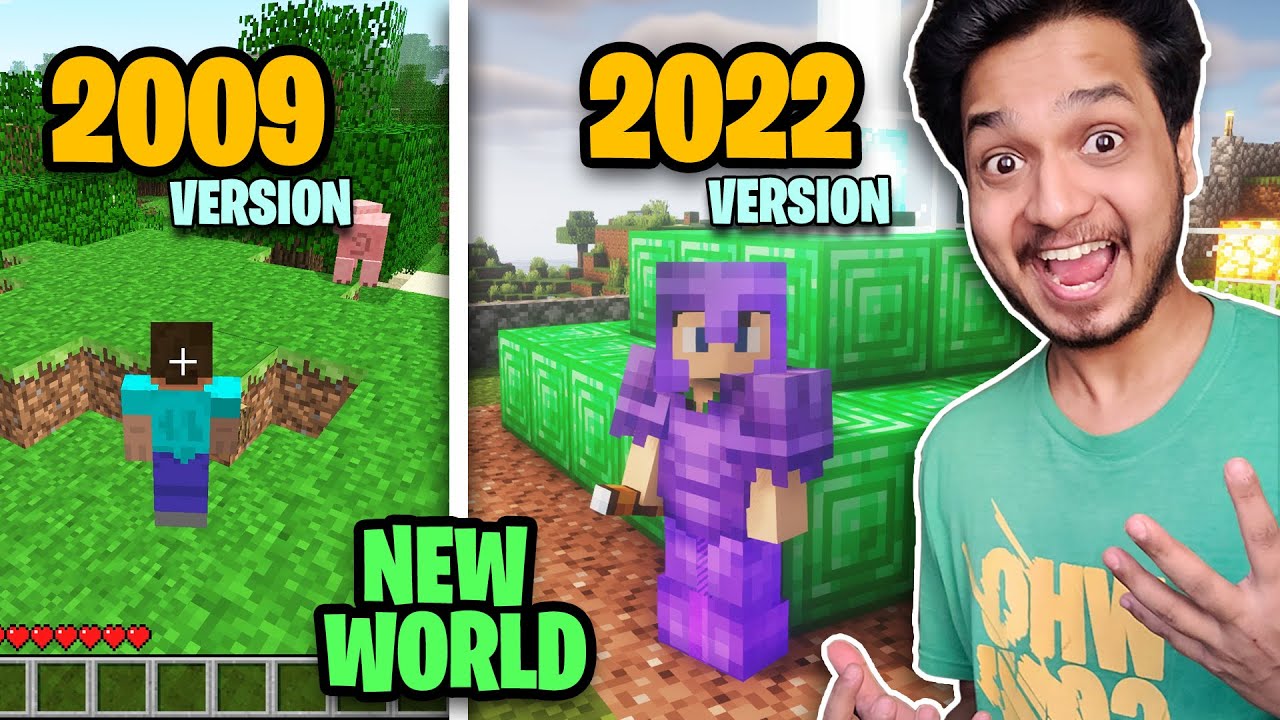 Minecraft Evolution Survival Series #1 (From Beta Version to 1.19 ...