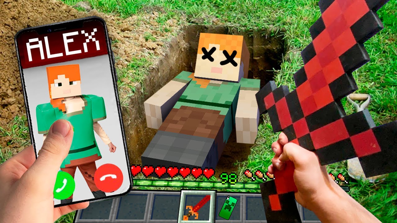 Minecraft in Real Life POV HEROBRINE vs ALEX in Minecraft Real POV ...