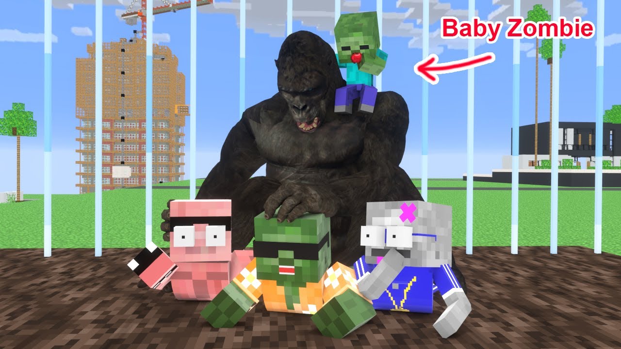 Monster School : Baby Zombie and 3 Bad Gangters - Minecraft Animation ...