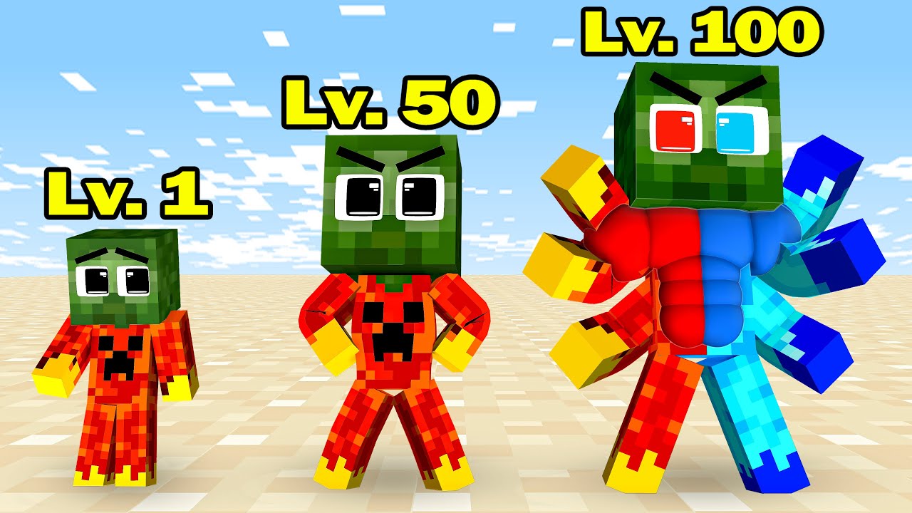 Monster school : Top 5 Fire Baby Zombie Fart 4 - Sad Story - Minecraft ...