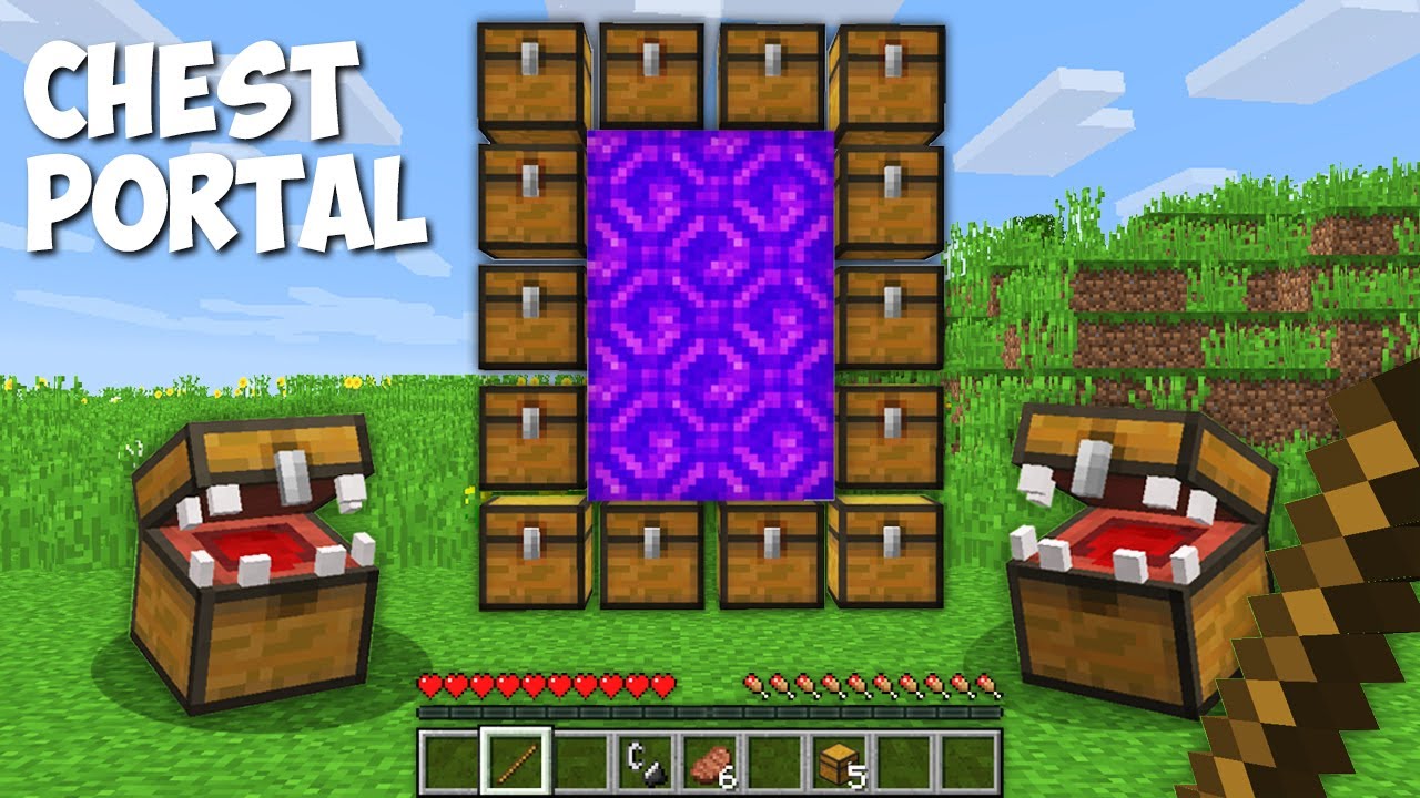 Never Dont BUILD this CHEST PORTAL in Minecraft !!! SECRET CHEST ...
