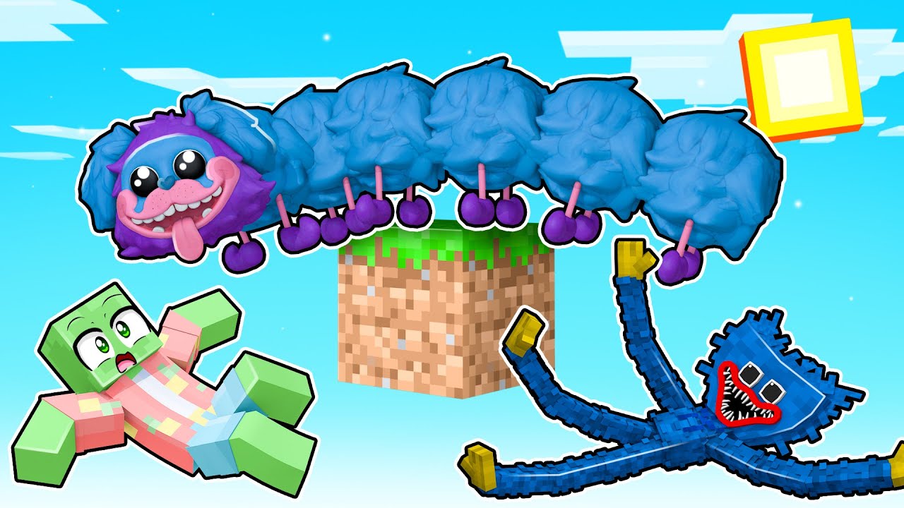 One Block SKYBLOCK with PJ PUG-A-PILLAR in Minecraft! - Minecraft videos