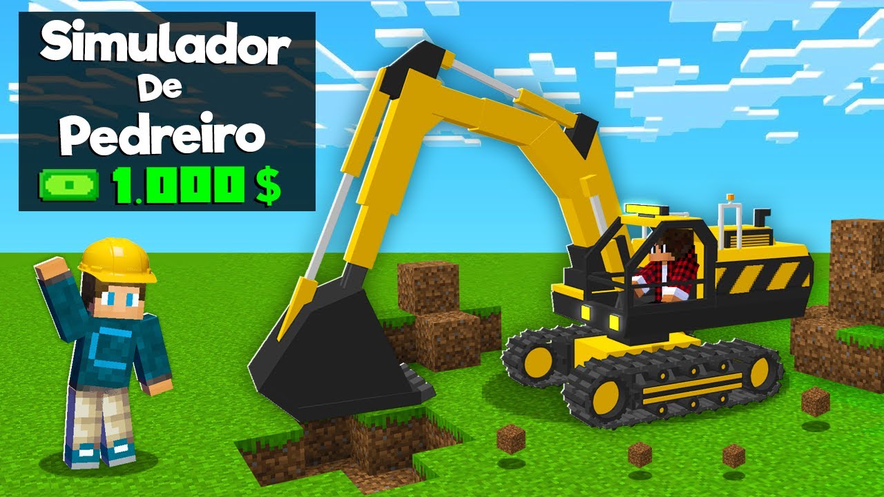 SIMULADOR DE OBRAS NO MINECRAFT - Minecraft videos