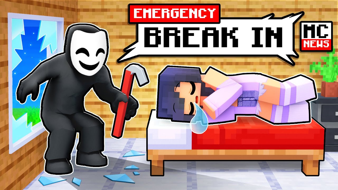 Survive The Minecraft BREAK IN!... (Story) - Minecraft videos