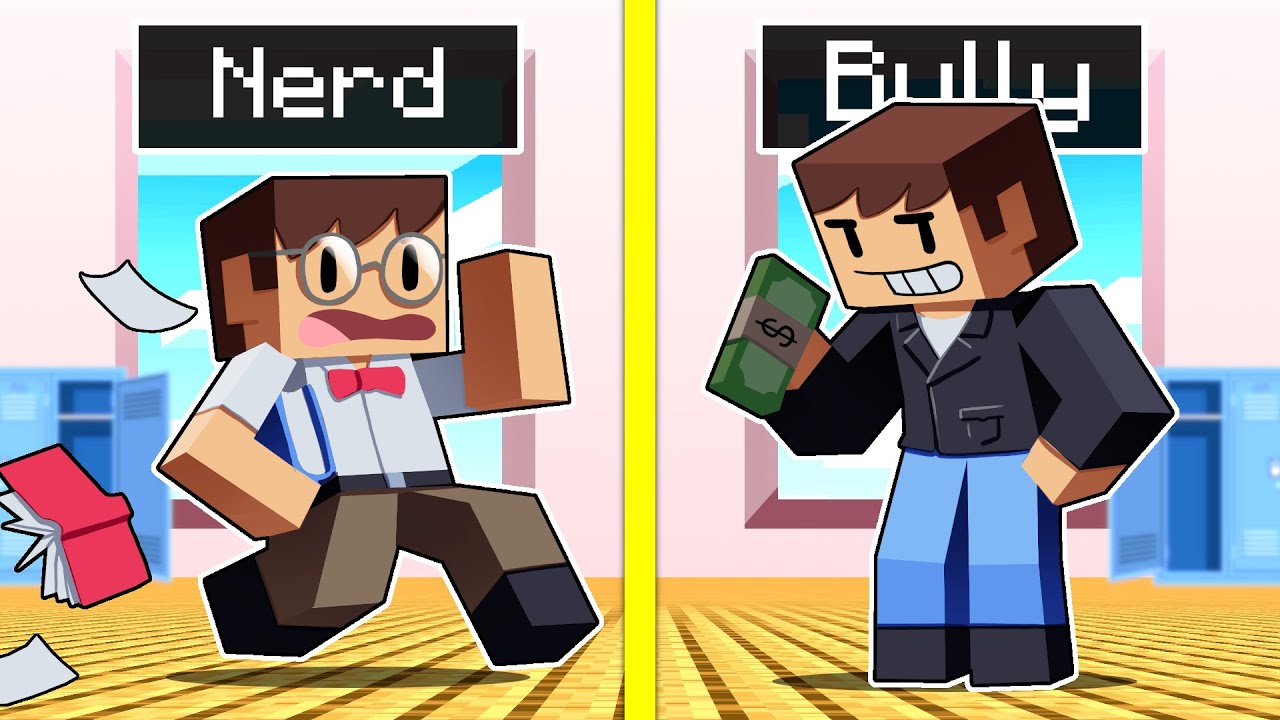 Switching Lives With My BULLY In Minecraft! - Minecraft videos