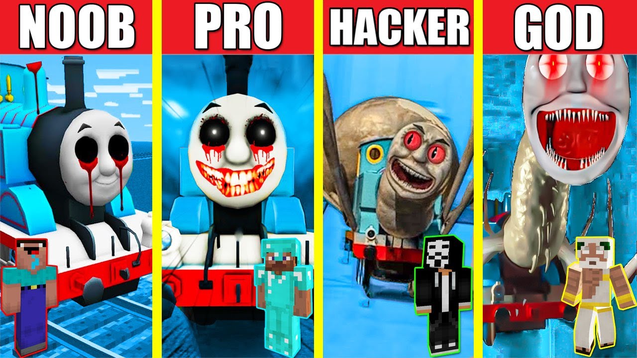 THOMAS EXE THE TANK ENGINE HOUSE BUILD CHALLENGE - NOOB vs PRO vs ...