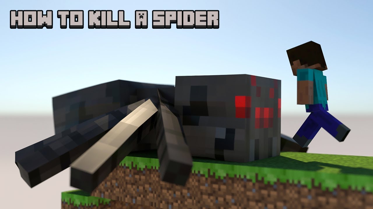 minecraft - How to kill a spider [softbody simulation] giant spider ...