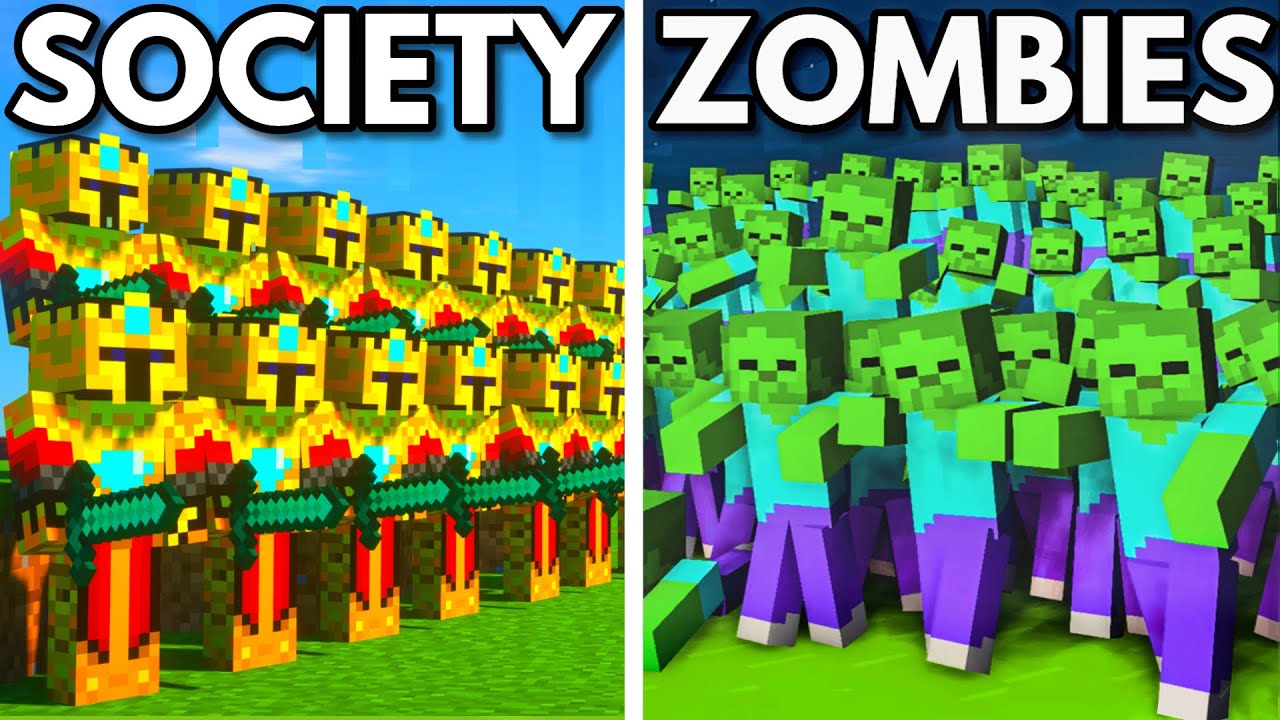 300 Players Simulate Civilization in a Minecraft Zombie Apocalypse ...