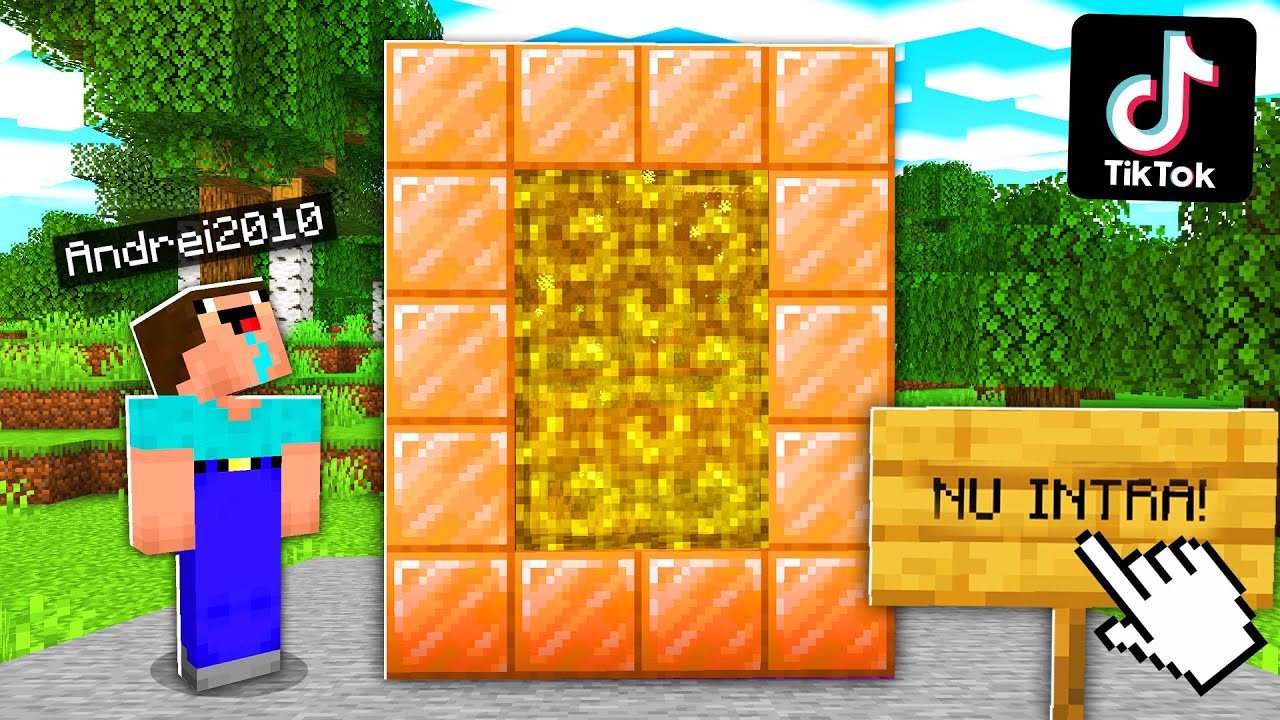 Andrei2010 Testeaza Tik Tok-uri Fake Pe Minecraft... - Minecraft videos