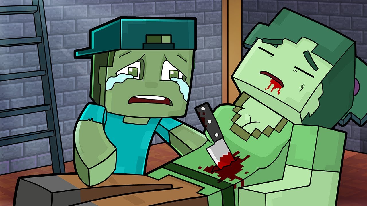 BABY ZOMBIE SAD LIFE Story - Minecraft Animation - Minecraft videos