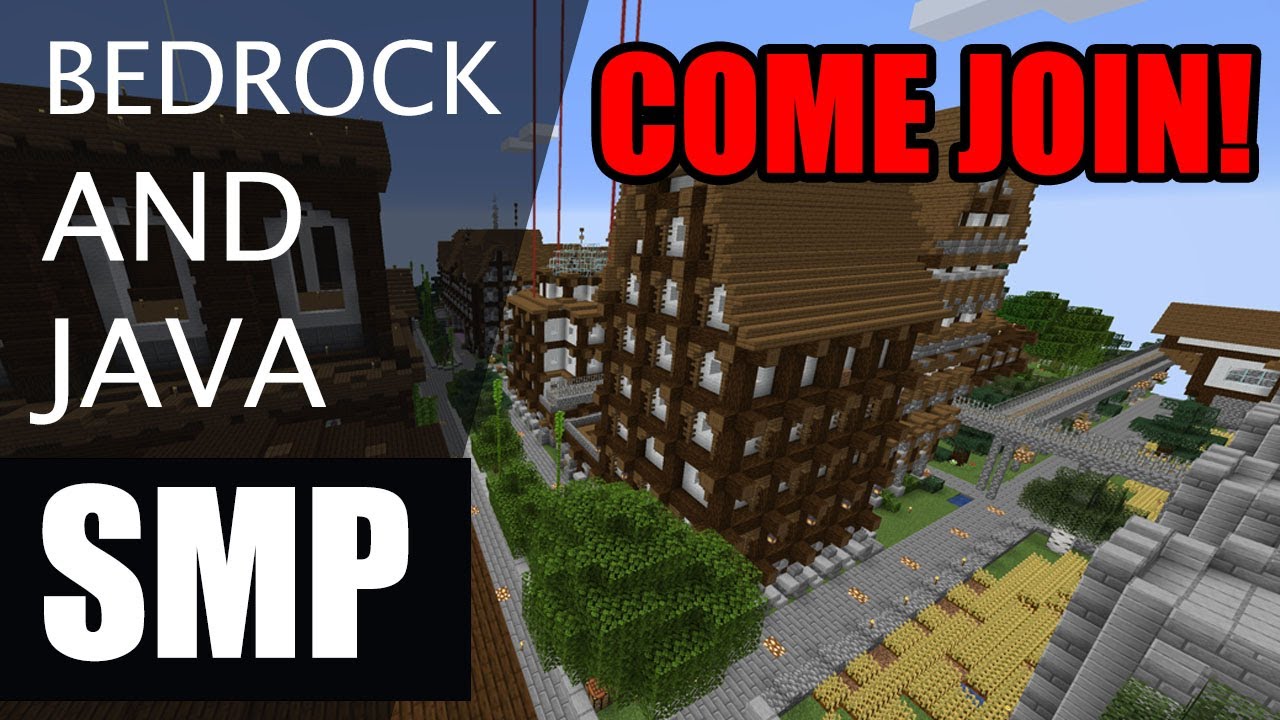 Come Join My Public Bedrock And Java Minecraft SMP - Minecraft videos