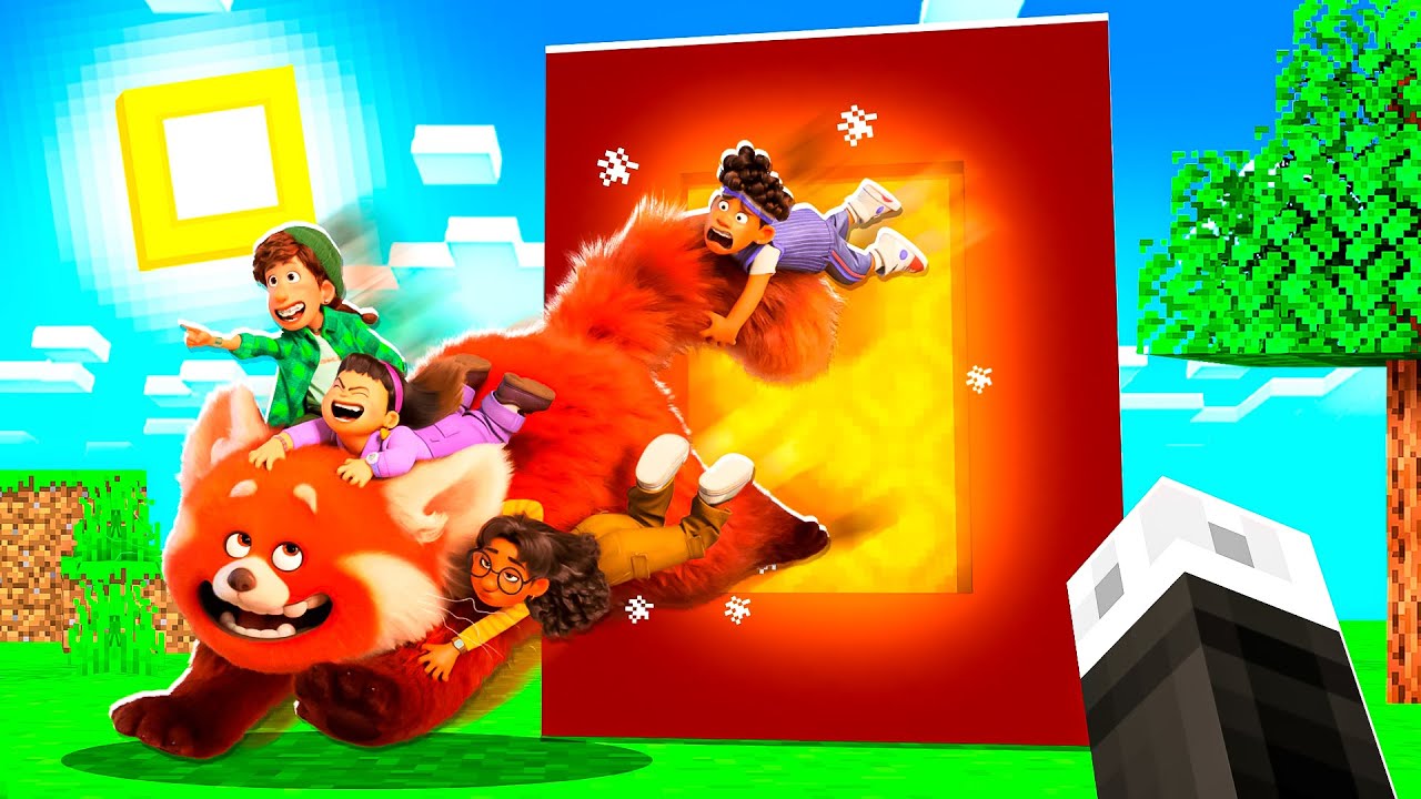 ENTRO NEL PORTALE DI TURNING RED SU MINECRAFT - Minecraft videos