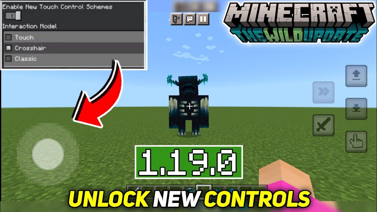 How To Unlock New Touch Controls In Minecraft Pe 1.19.0 Update ...