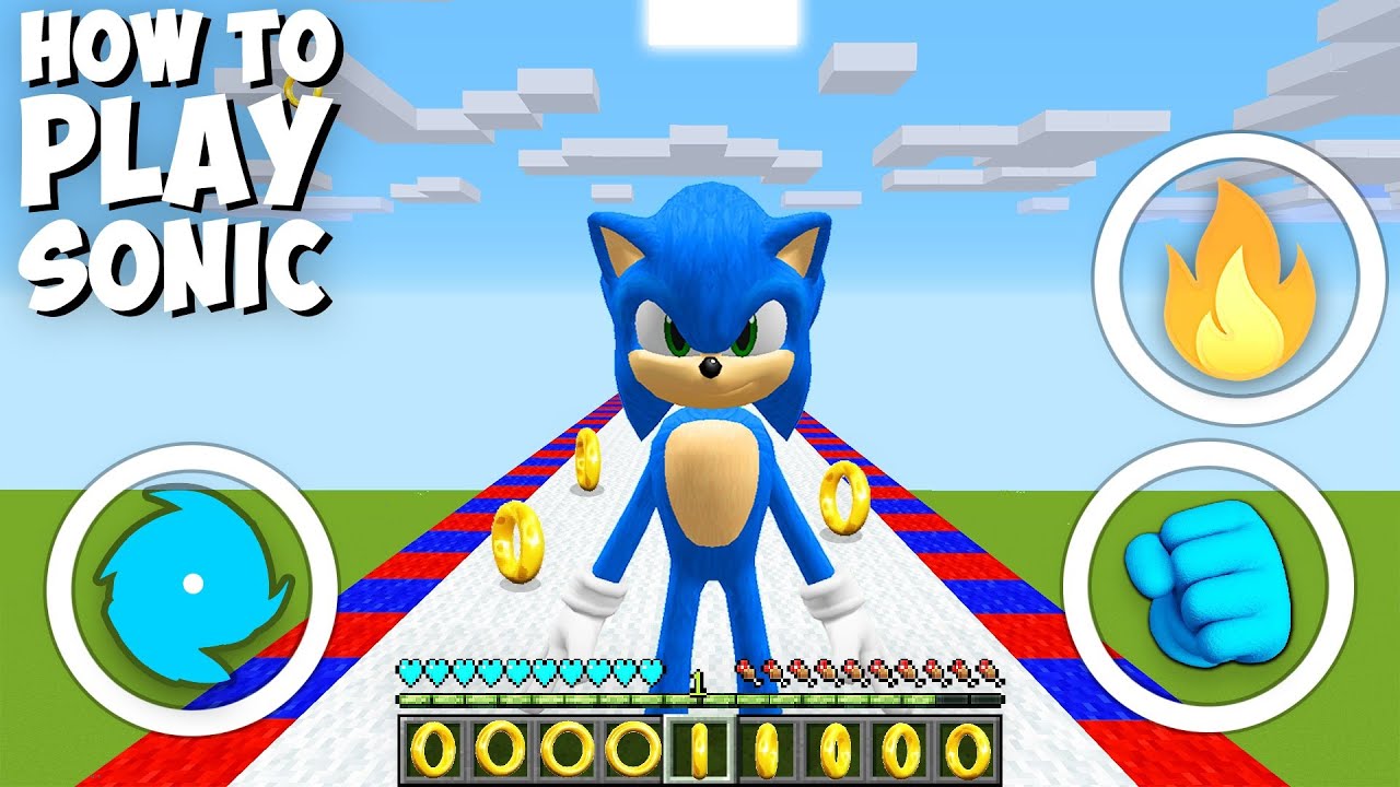How to Play As Sonic in Minecraft - Animation minecraft Gameplay By ...