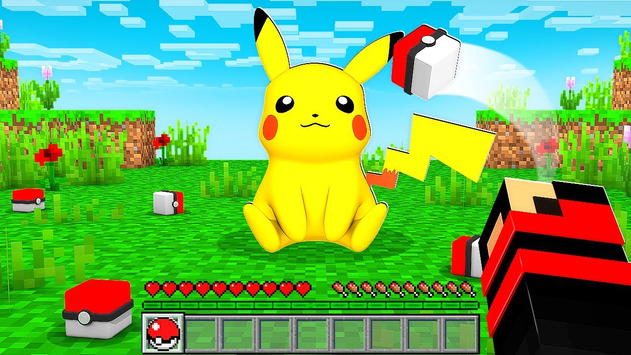 I Caught PIKACHU In Minecraft.... - Minecraft videos