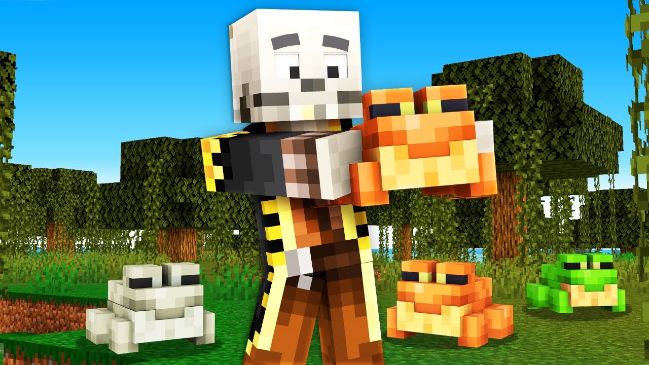 I TAMED FROGS in Minecraft 1.19 Wild Update! - Minecraft videos