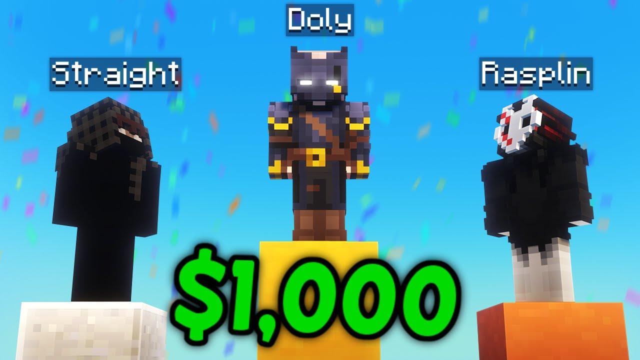 I Won a $1,000 Minecraft Youtuber Tournament - Minecraft videos