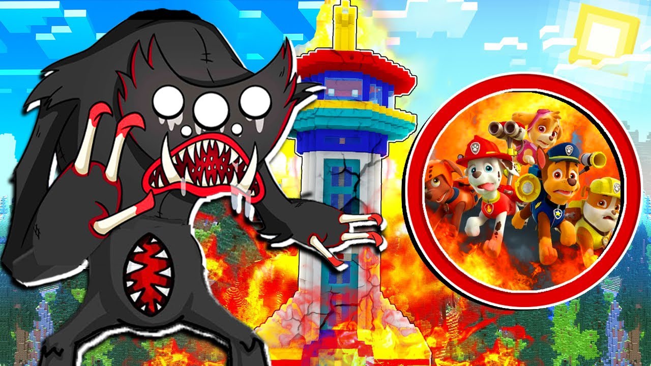 KILLY WILLY ATTAQUE LA TOUR DE LA PAT PATROUILLE DANS MINECRAFT ...