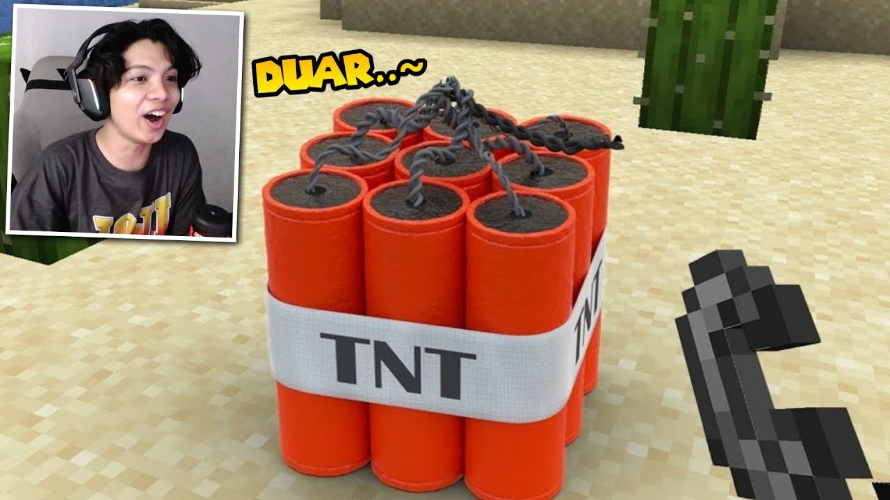 MINECRAFT ULTRA REALISTIC TNT YANG SANGAT UWOWW~ - Minecraft videos
