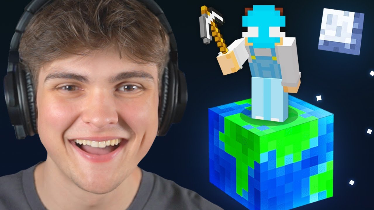 Minecraft, But It's One Earth Block... - Minecraft videos