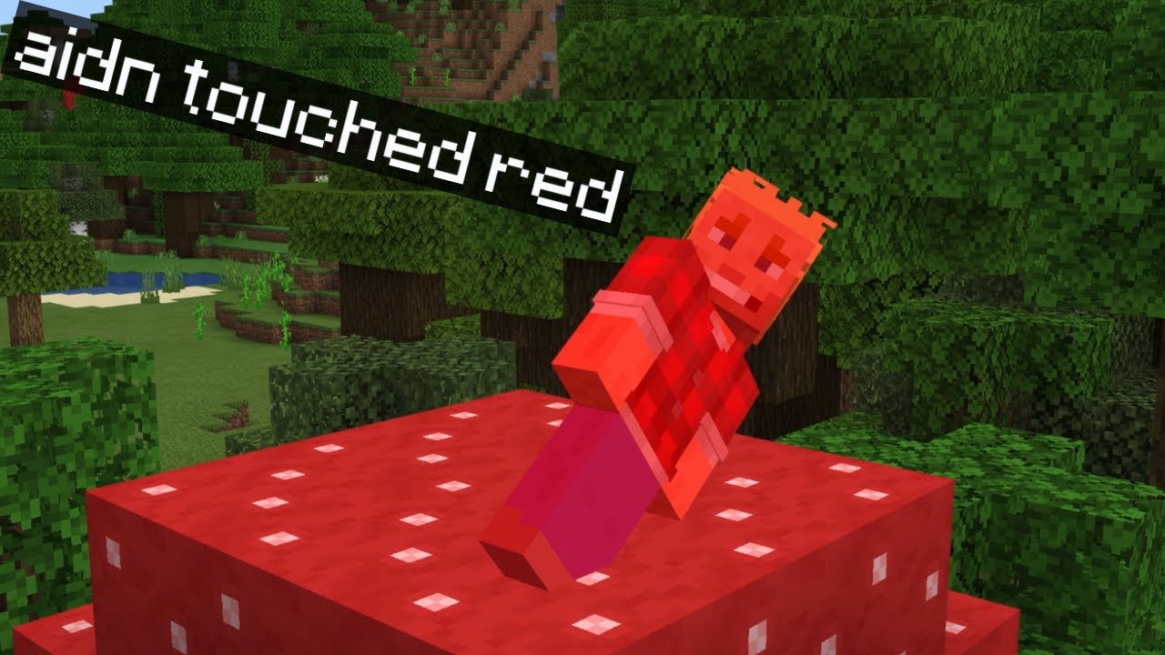 Minecraft, But You Can't Touch The Color Red - Minecraft videos