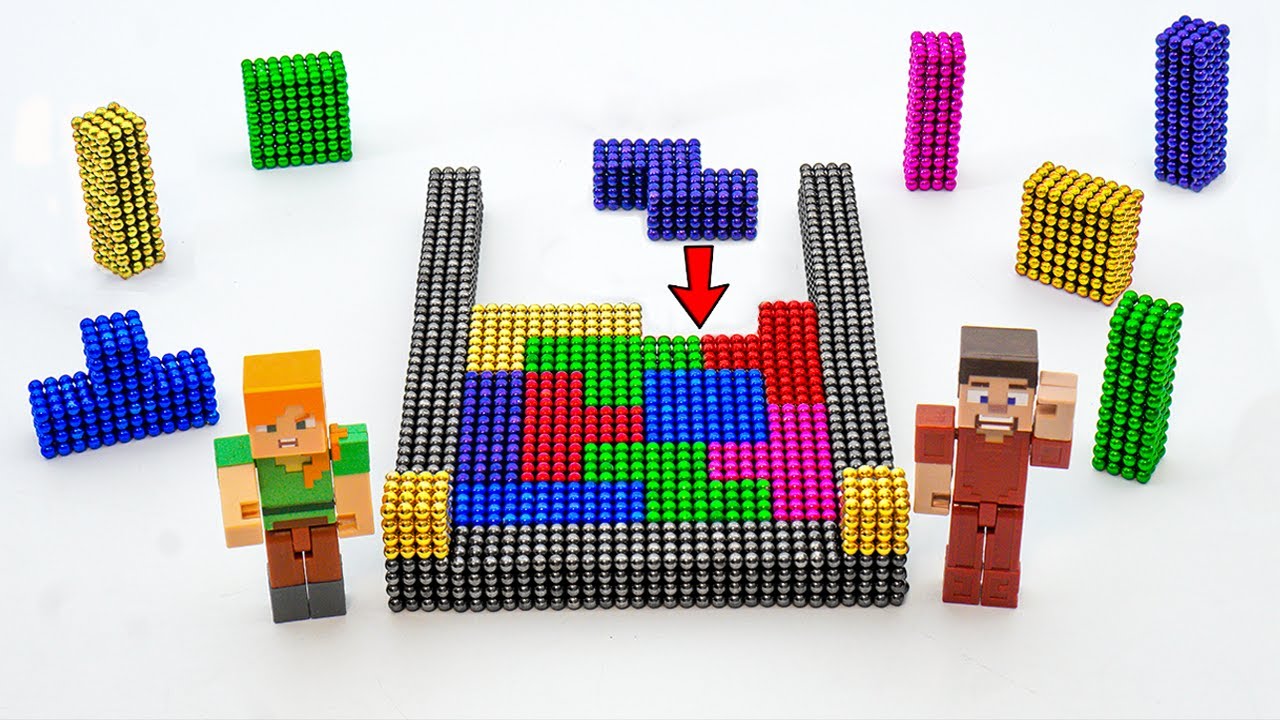 Minecraft Tetris with Steve and Alex! | S1 E2 - Minecraft videos