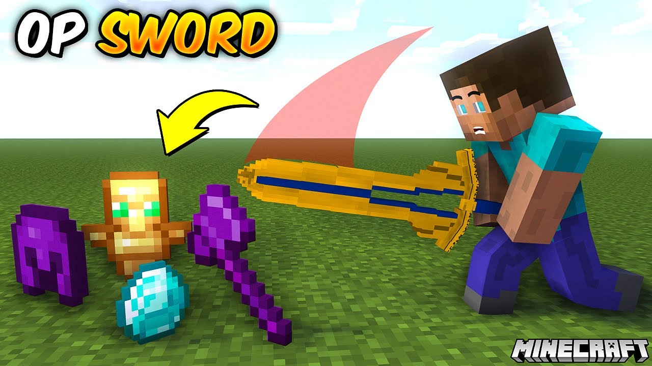 Minecraft but There are CUSTOM SWORDS... - Minecraft videos