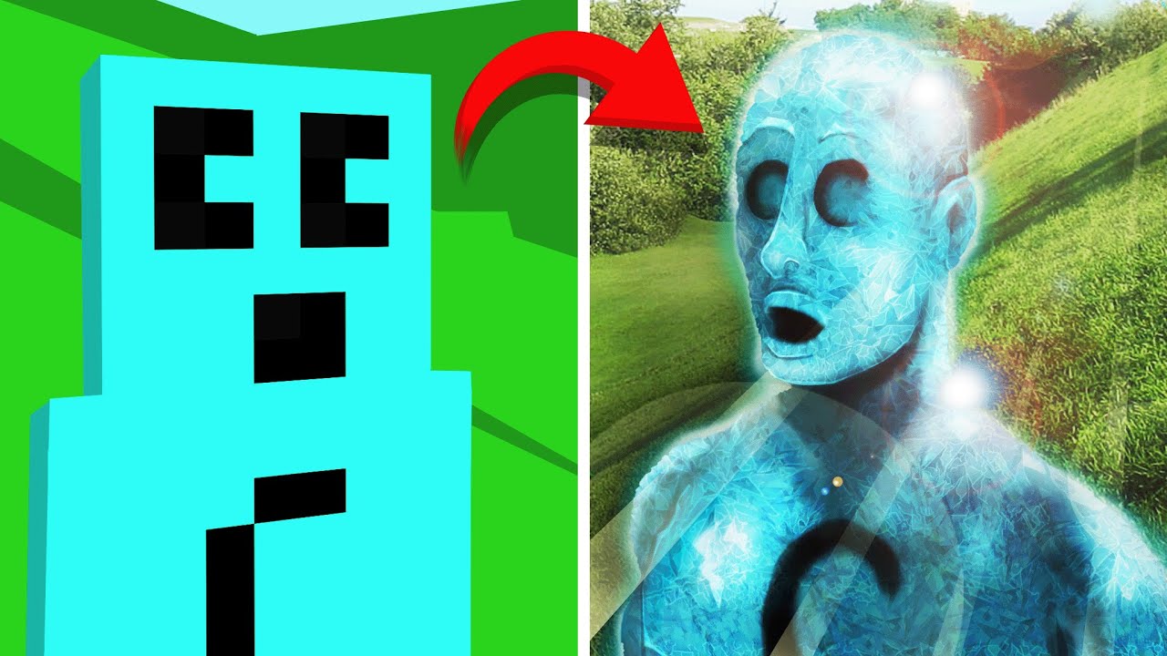 Minecraft but it gets more Realistic - Minecraft videos