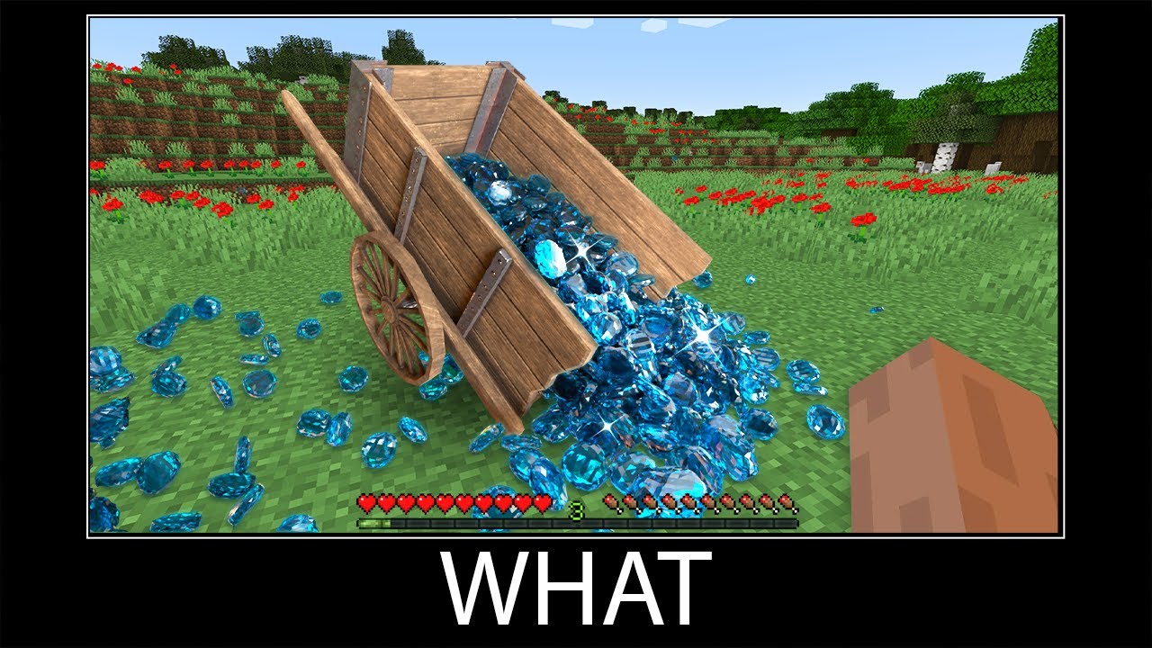 Minecraft wait what meme part 118 realistic minecraft Diamonds ...