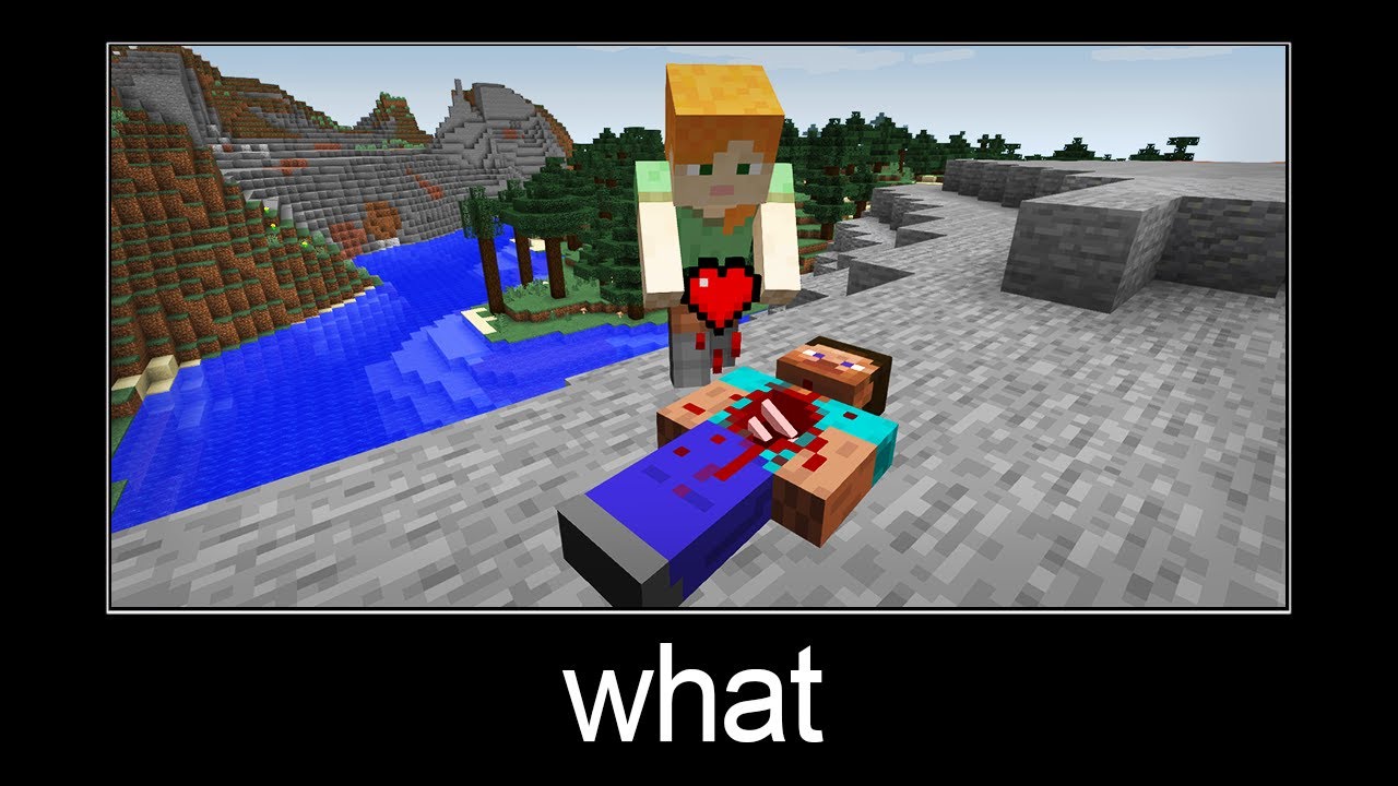 Minecraft wait what meme part 255 (Steve's heart) - Minecraft videos