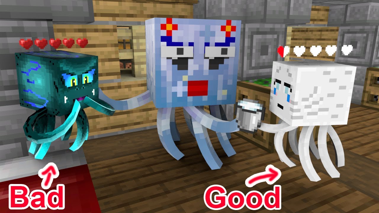 Monster School : BABY GHAST, GOOD & BAD - Minecraft Animation ...