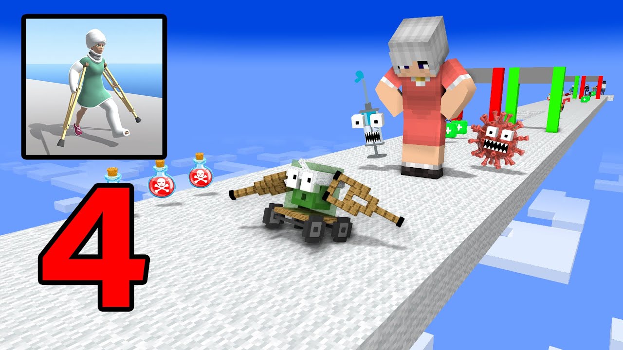 Monster School : GET WELL RUN 4 CHALLENGE - Minecraft Animation ...