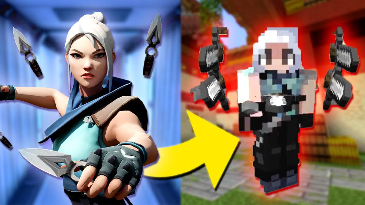 Recreating Valorant in MINECRAFT... (It's Insane) - Minecraft videos